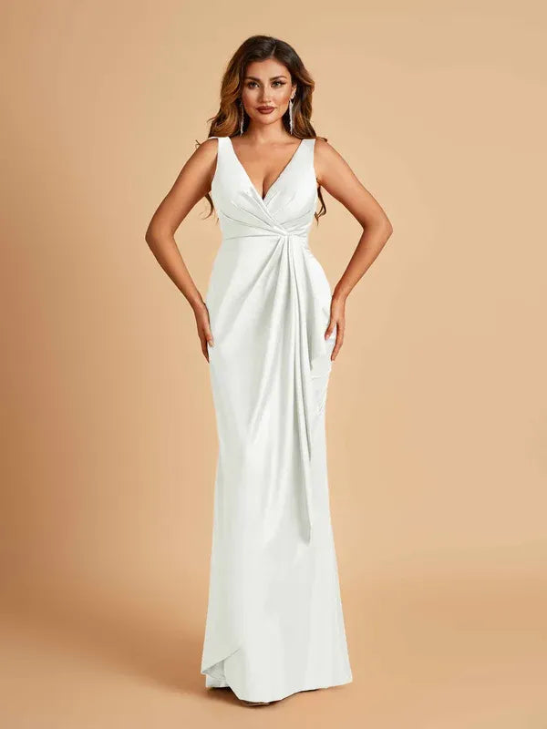 Chic Ivory Satin Prom Dresses Of All Size – kiarelys