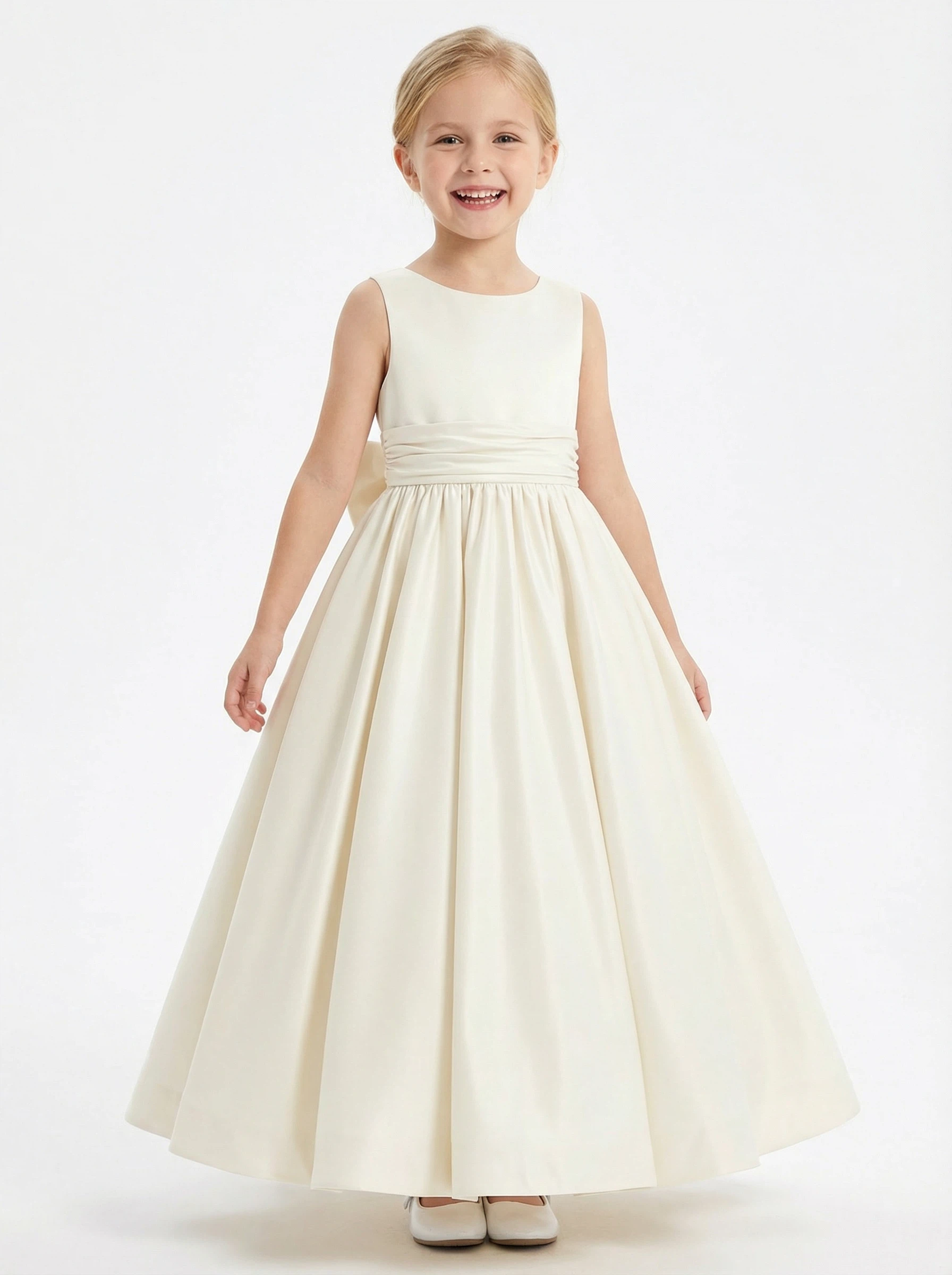 Wedding Flowers Girl Baby Gowns Floor Length Pageant Dress Flower Prin ...